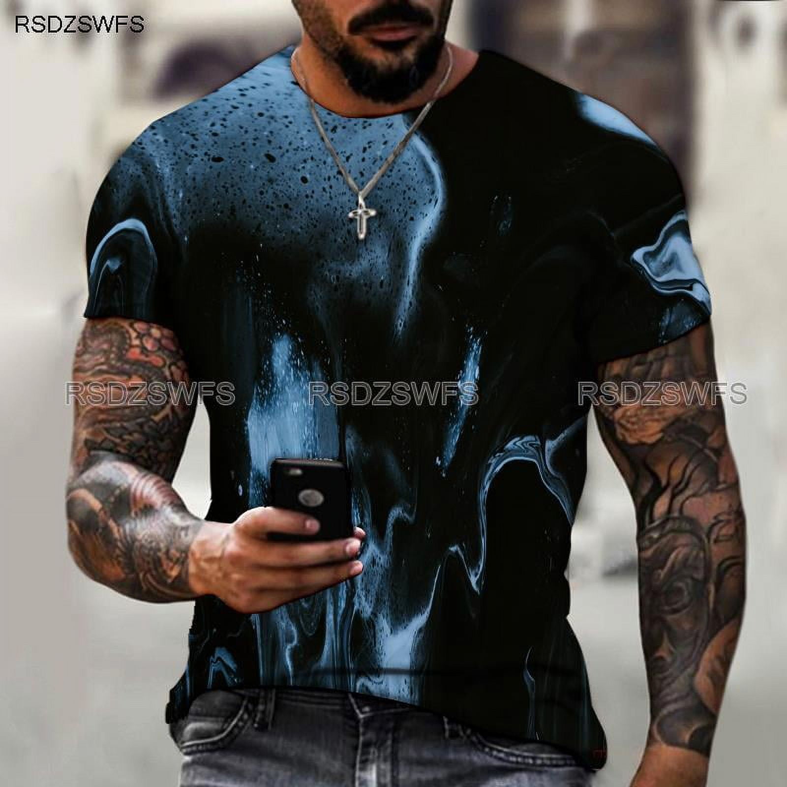 2025 Fashion New Modern Men's Summer T-shirt Large Size 3d Personalized ...