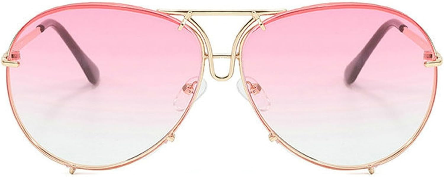 2025 Fashion Pilot Sunglasses for Women Men Round Metal Frame Cool ...