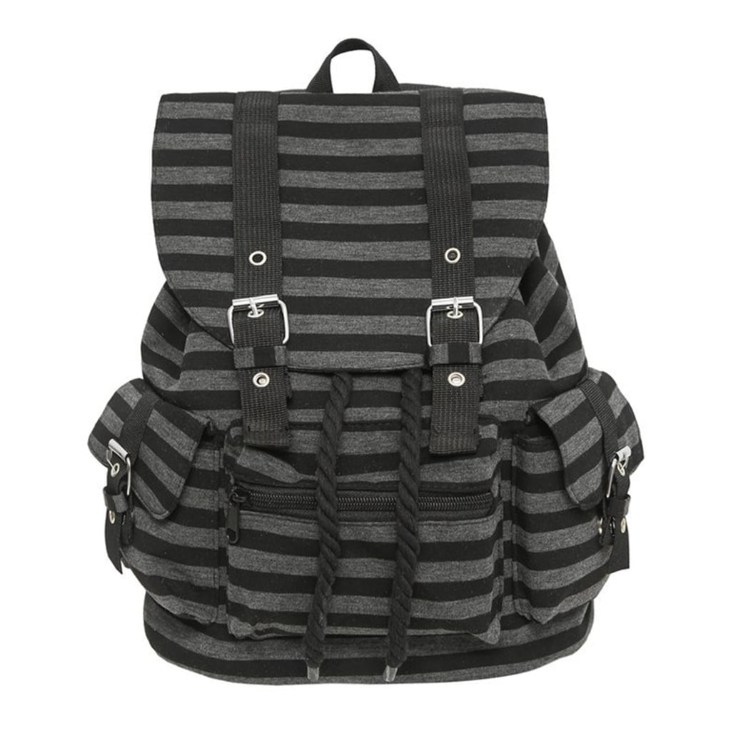 2025 Fashion Preppy Bag Stripes Printed Backpack School Backpack Laptop ...