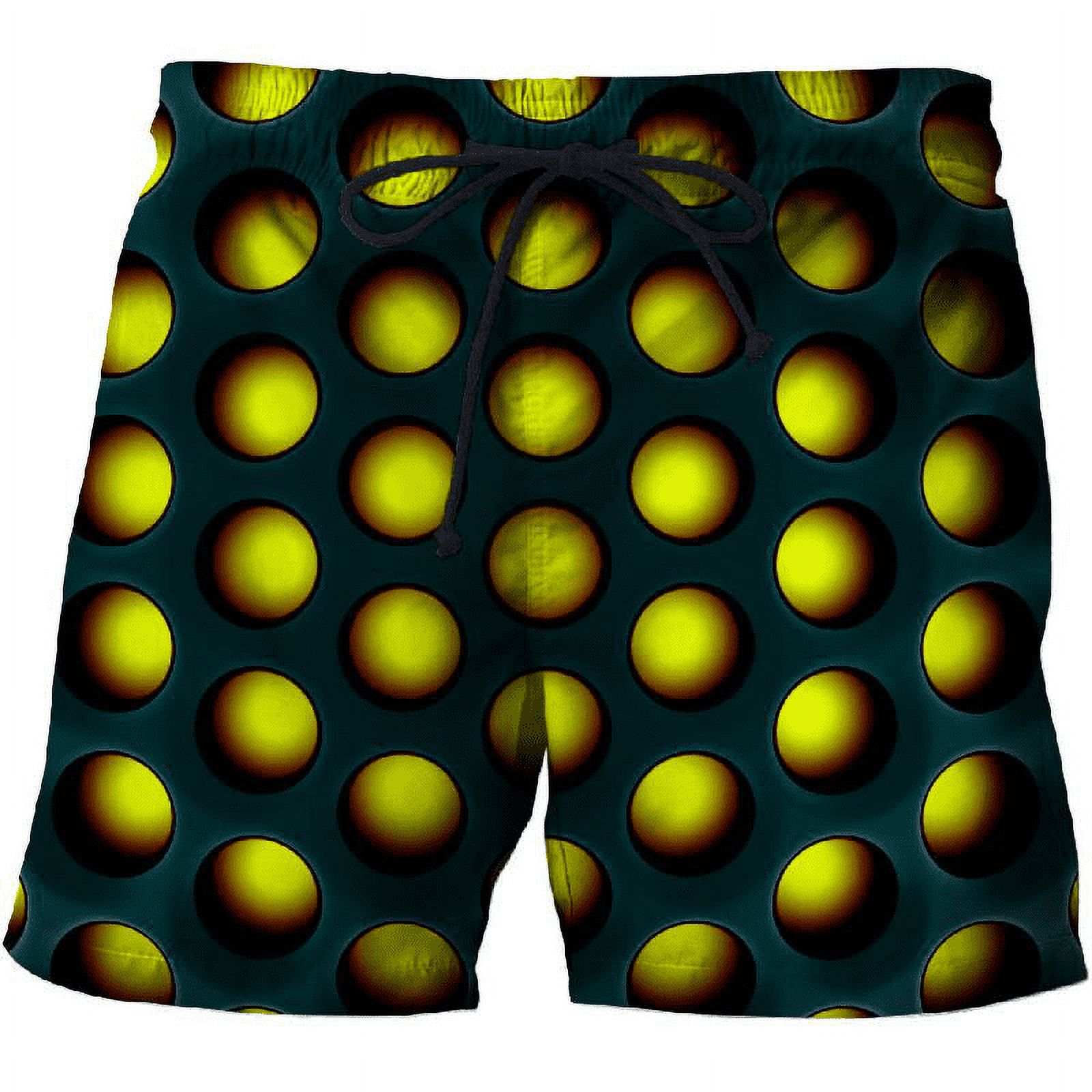2025 Fashion Hot Psychedelic Graphic Beach Shorts For Men 3d Pattern 4366