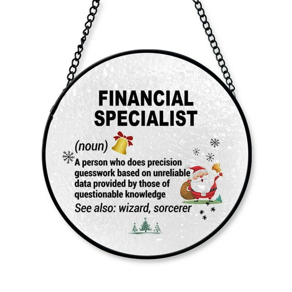 2025 Financial Specialist Stained Glass Window Hanging Christmas 2025 ...