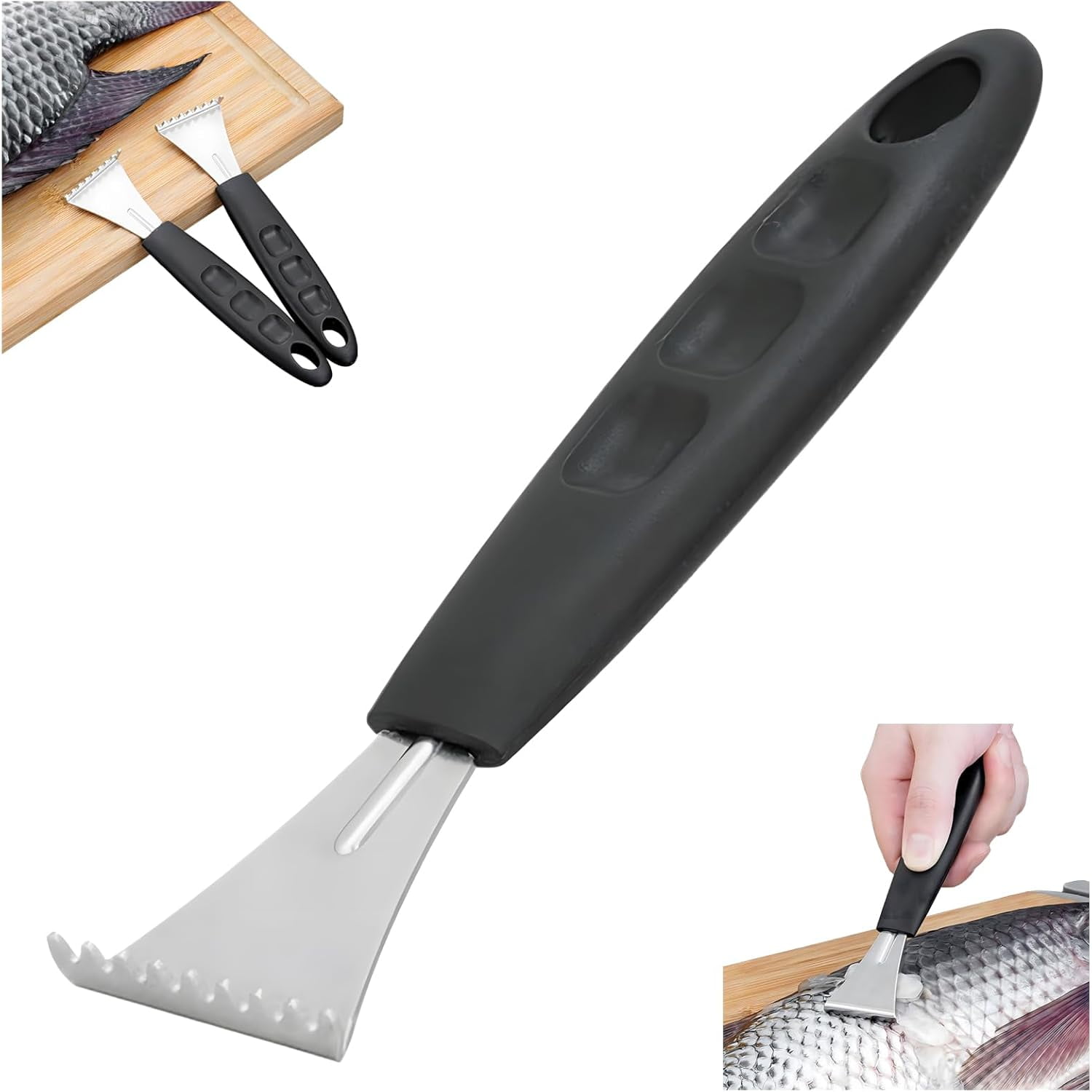 2025 Fish Scales Scraping Tool, Sharp Stainless Steel Fish Scaler ...