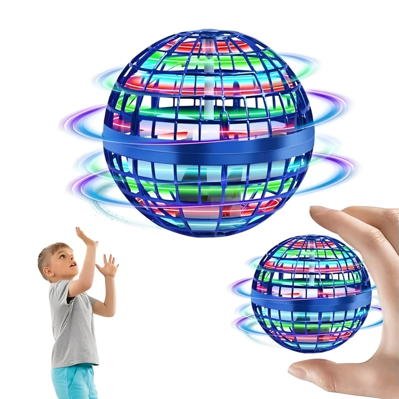 2025 Flying Orb Ball Toy, 2 Pack Galaxy Cosmic Globe UFO Boomerang Hover Ball, Fly Spinners for ...