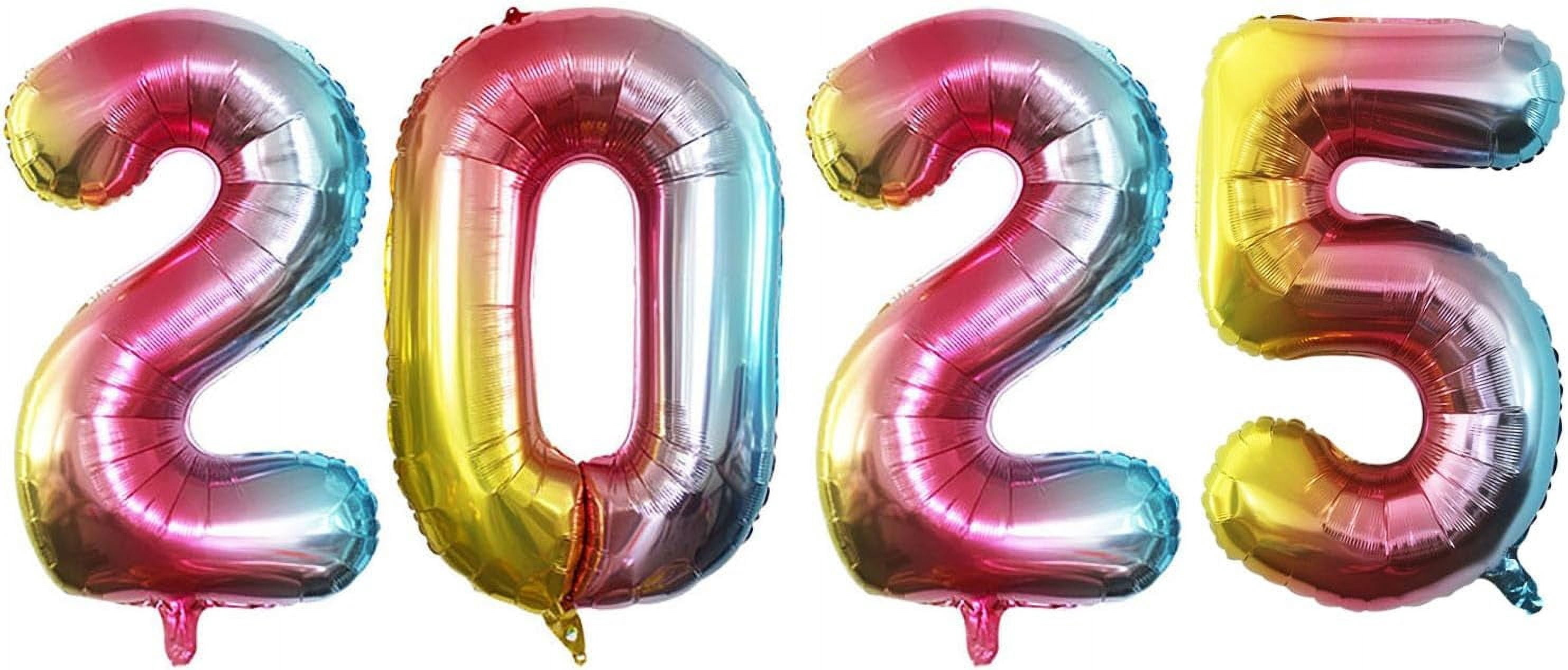 2025 Foil Number Balloons for 2025 New Year Eve Festival Party Supplies ...