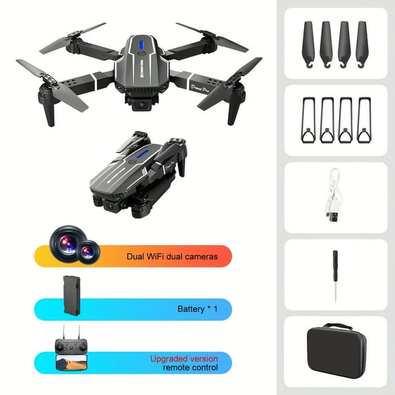 2025 Foldable FPV Drone with Dual Camera, App Control Live Video RC ...