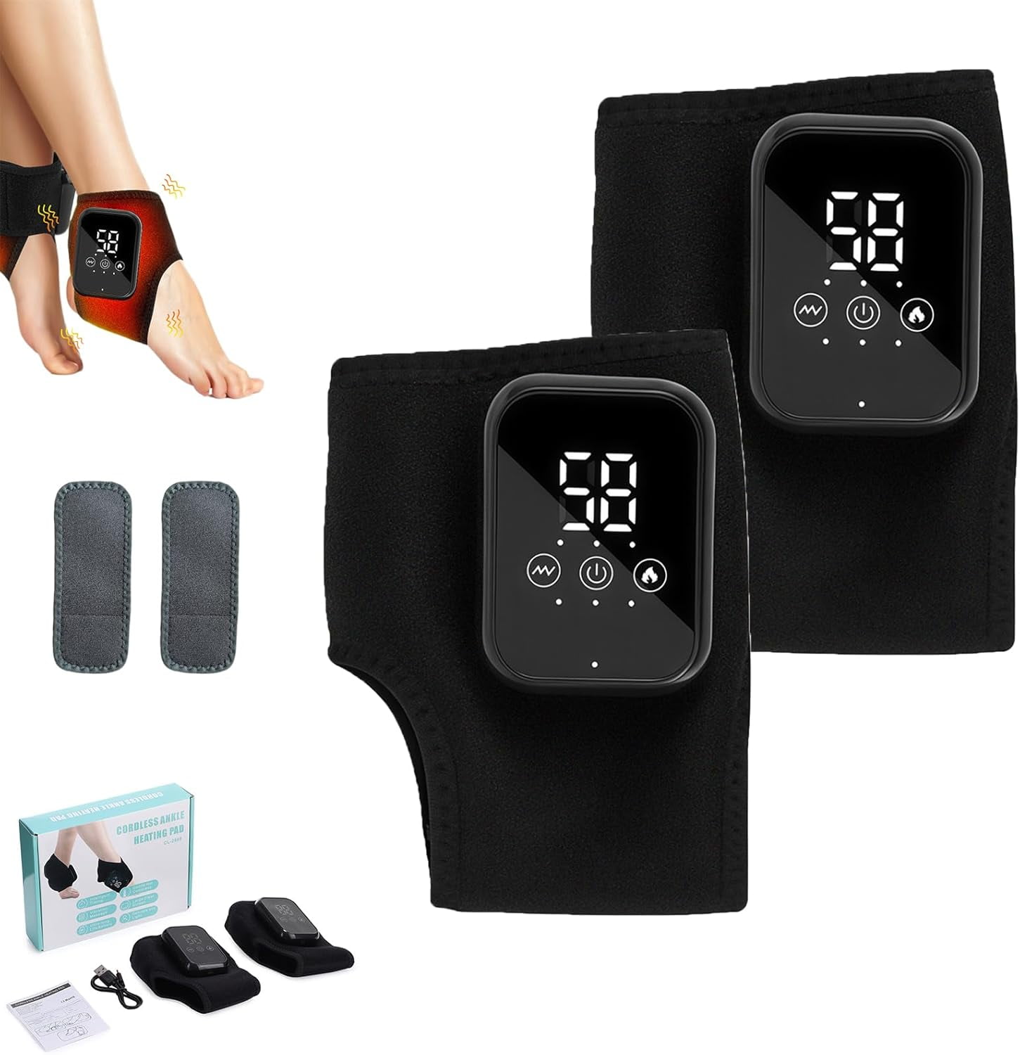 2025 Foot Massager - 3-in-1 Kneading, Compression & Heat, Foot Renew ...