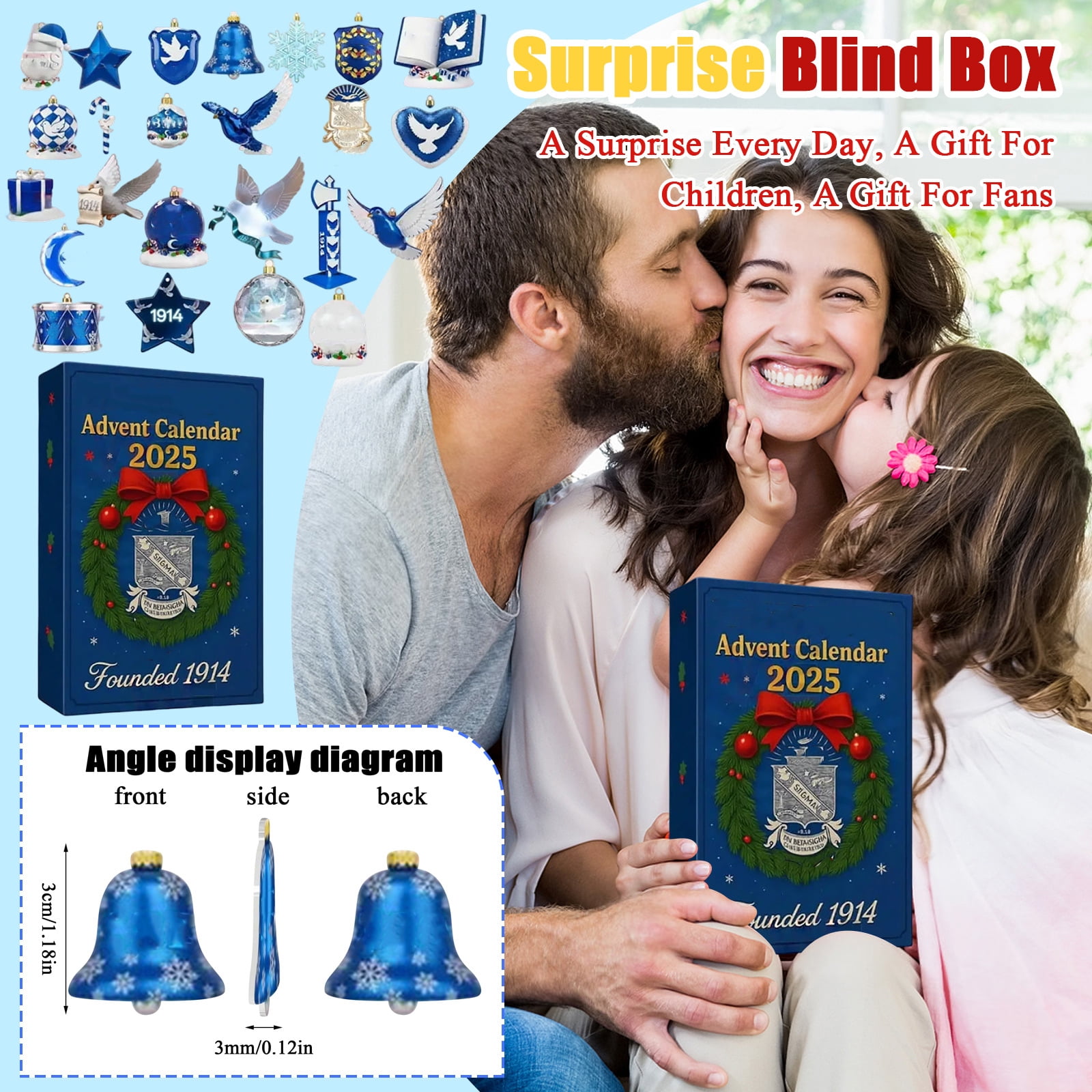 2025 Fraternity Advent Calendar, 24-Day Holiday Countdown Advent ...
