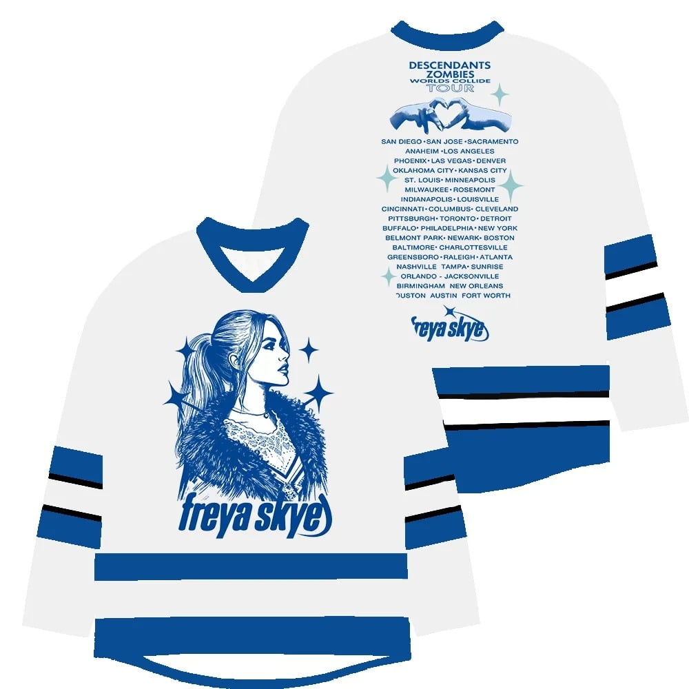 2025 Freya Skye World Tour Merch V-Neck Jersey – Unisex Long Sleeve ...