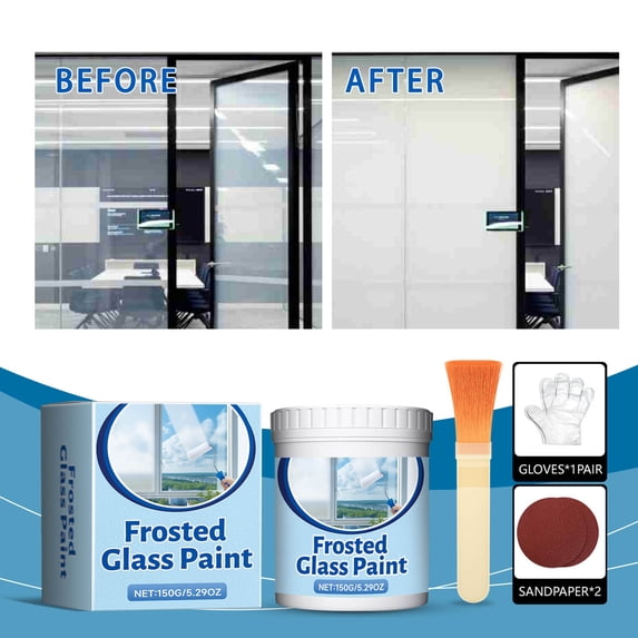 2025 Frosted Glass Paint Kit For Window Frosted Glass Window Film ...
