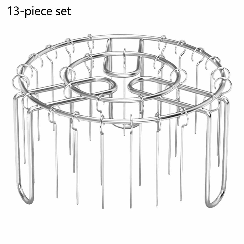 2025 Fryer Skewer Rack with 12/24 Stainless Steel Skewers – 6.5in Round ...