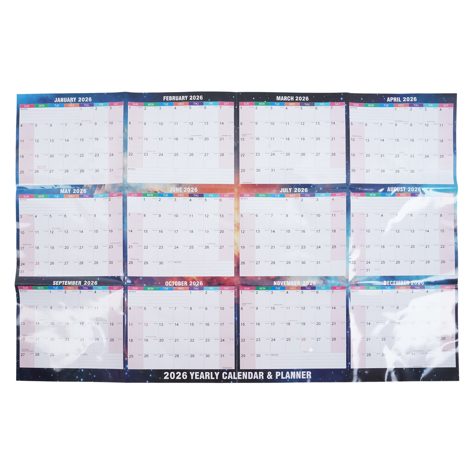 2025 Full Year to View Calendar Family Home Organizers Yearly Planner ...