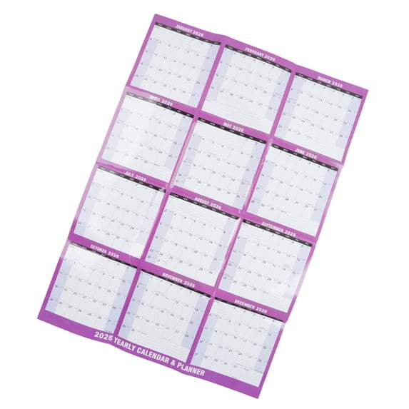 2025 Full Year to View Calendar Planner 2025 Erasable Wall Calendar ...