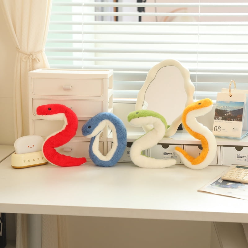 2025 Fun and Flexible Small Snake Doll Zodiac Snake Plush Toy Mascot ...