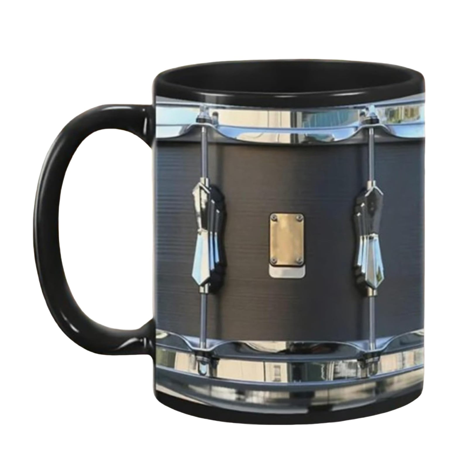 2025 Funny Popular Black Vintage Drum Mug New Drum Coffee Mug Drummer ...