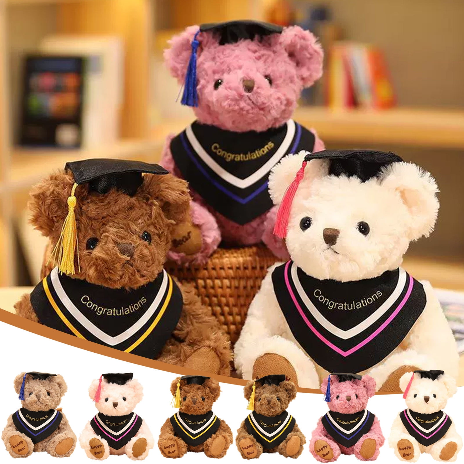 2025 GRAD Decoration Teddy Bears Plush Toys, Graduation Decorations ...