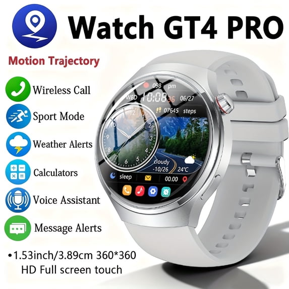 2025 GT4PRO Men's Outdoor Smartwatch: 1.53-inch HD Display (3.88cm ...