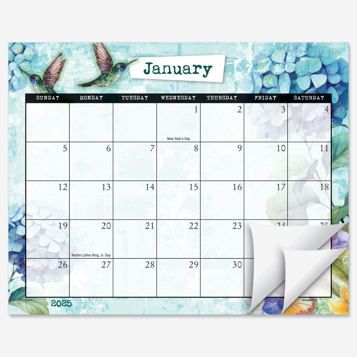 2025 Garden Fresh Desk Calendar Pad, 8-Inch x 10-Inch Size, Small 12 ...