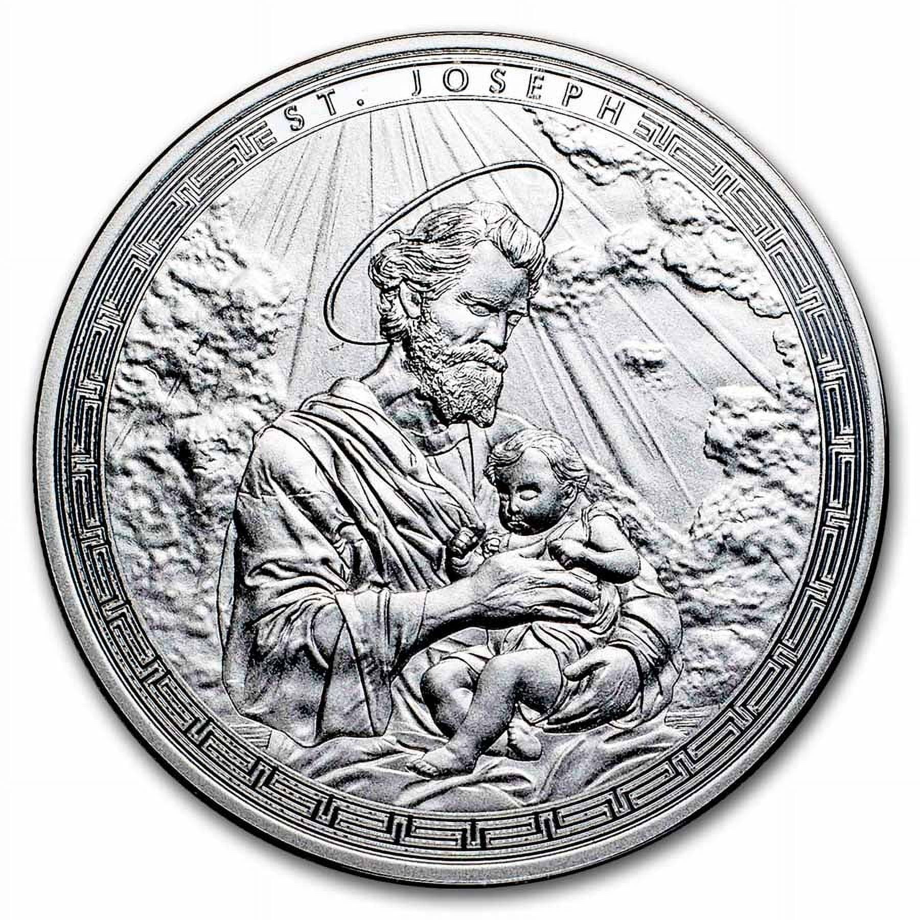 2025 Ghana 1 oz Silver Patron Saints St. Joseph (Box/COA) - Walmart.com