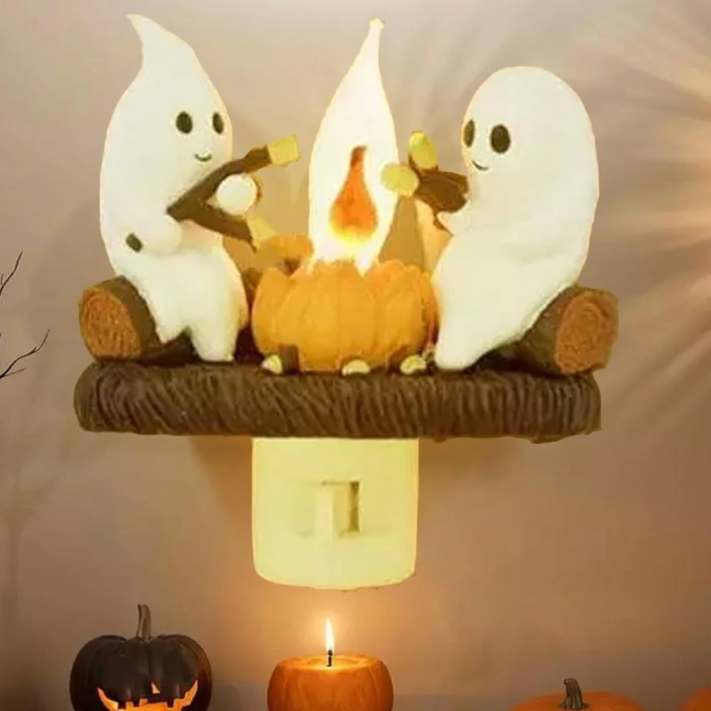 2025 Ghost Campfire Flickering Nightlight,Ghost Roasting At Campfire ...