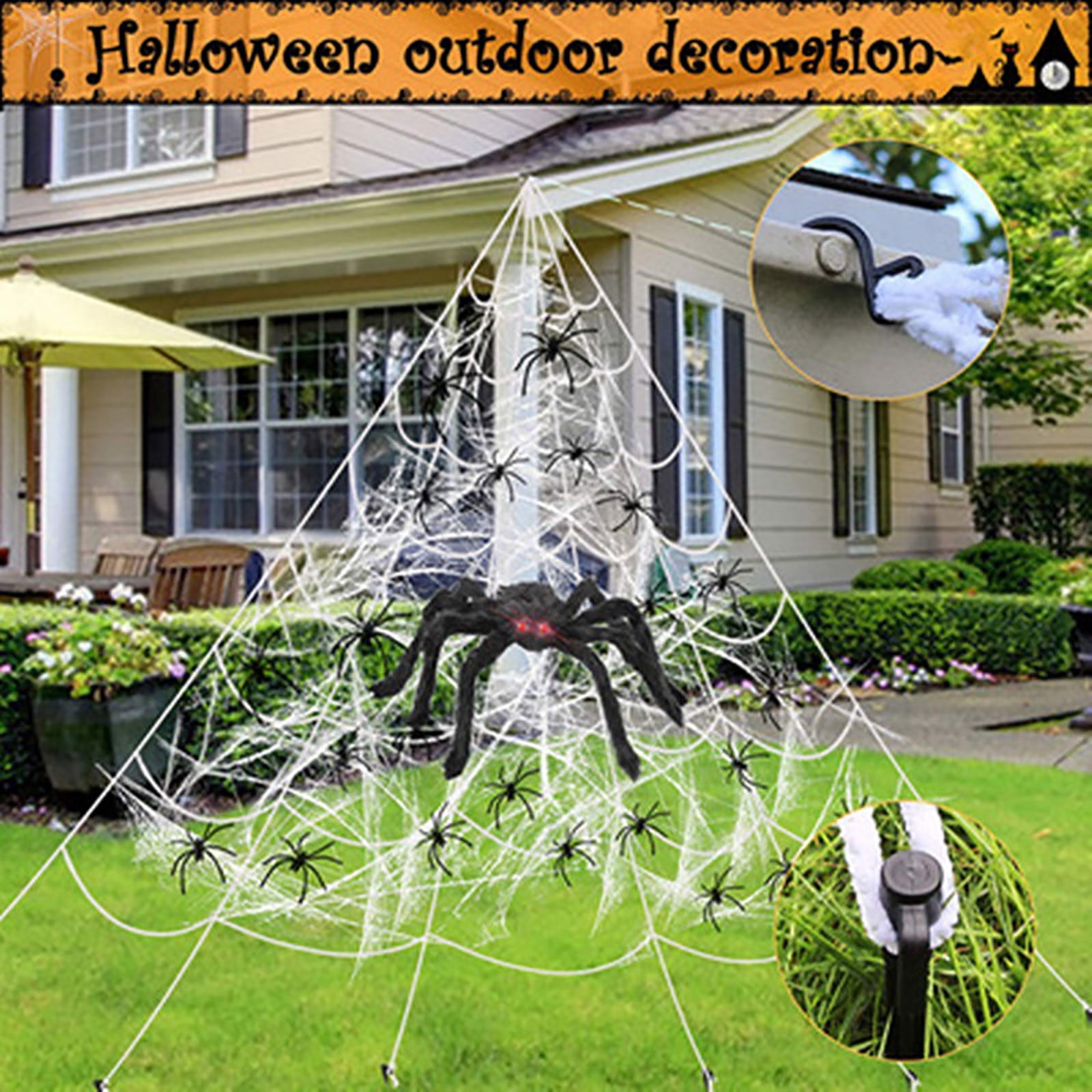 2025 Giant Spider Couple 59' Black & 35' Black for Halloween Decor ...