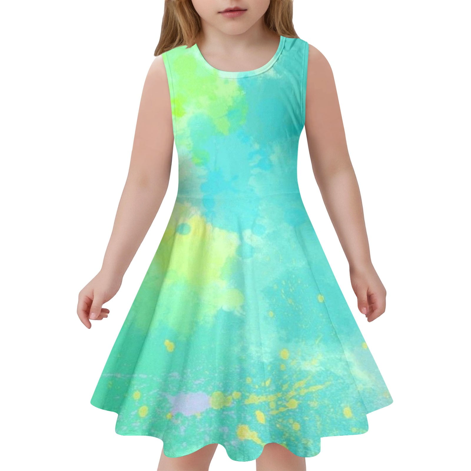 2025 Girls Essentials Dresses Stylish Everyday Sleeveless Maxi Ages 4 ...