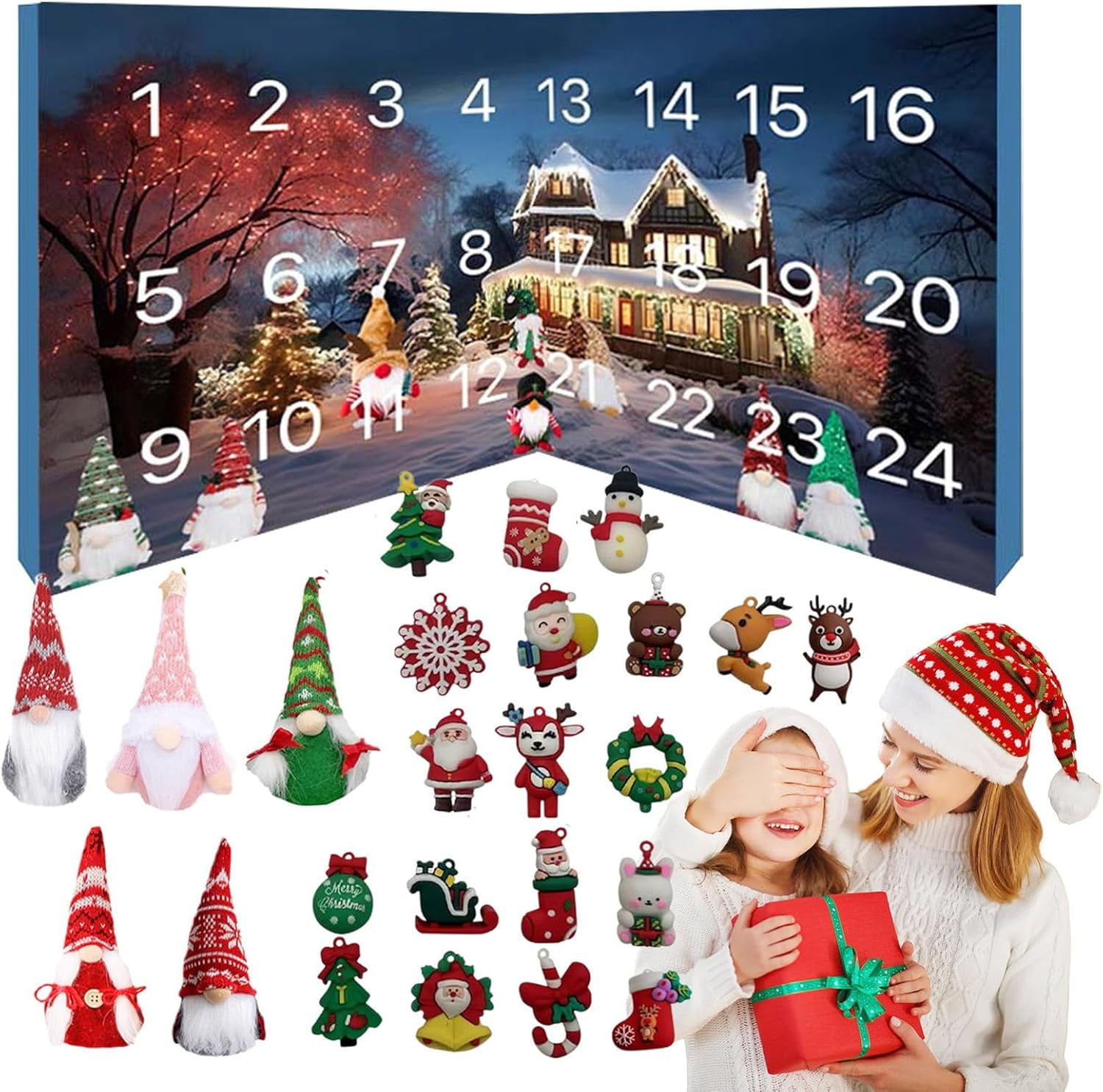 2025 Gnome Advent Calendar Ornament, Gnome Countdown Calendar ...