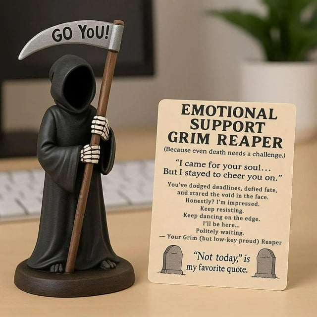 2025 Go You Emotional Support 2025 Halloween Decorations Figurine ...