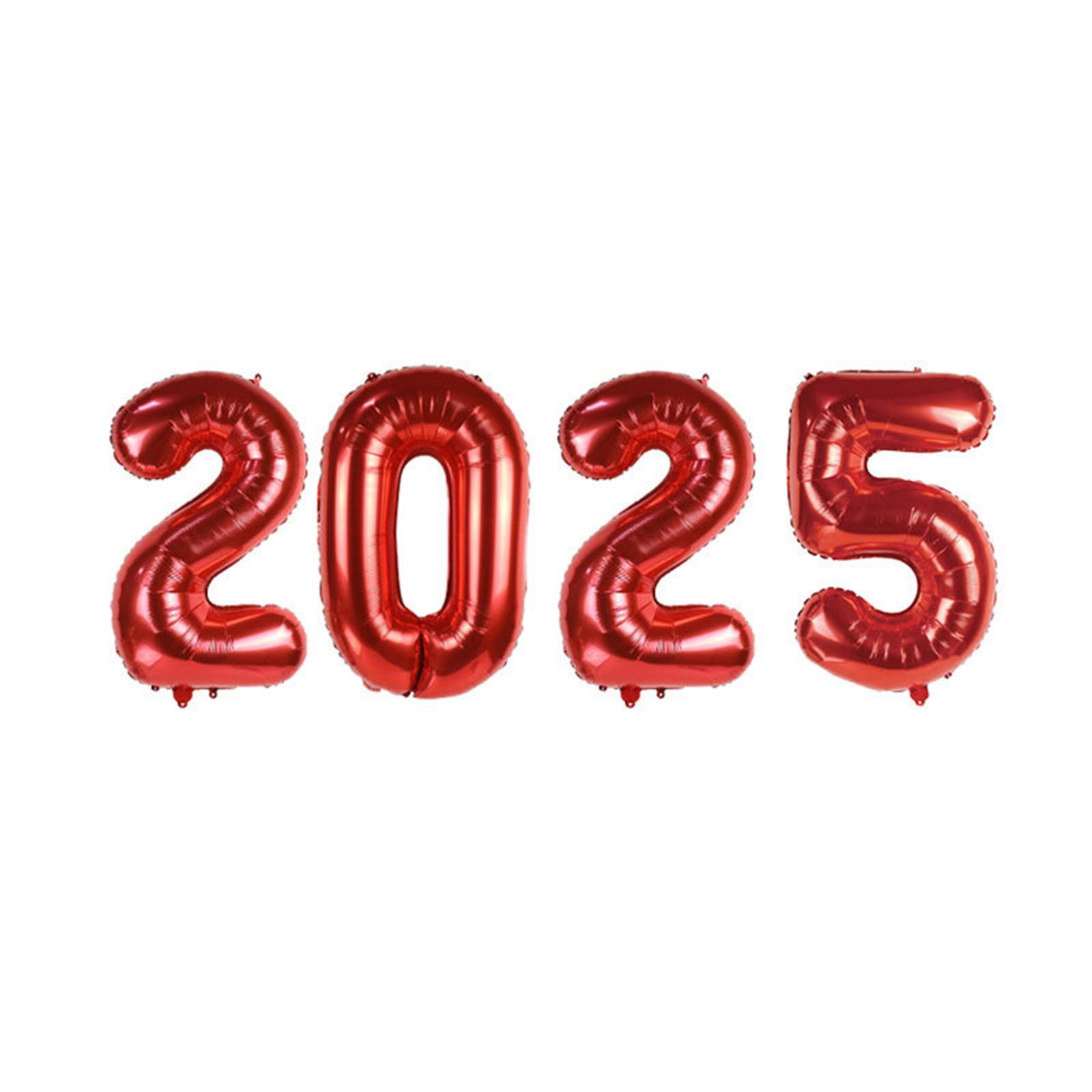 2025 Gold Foil Number Balloons 40 Inch Helium Mylar Balloons for New ...