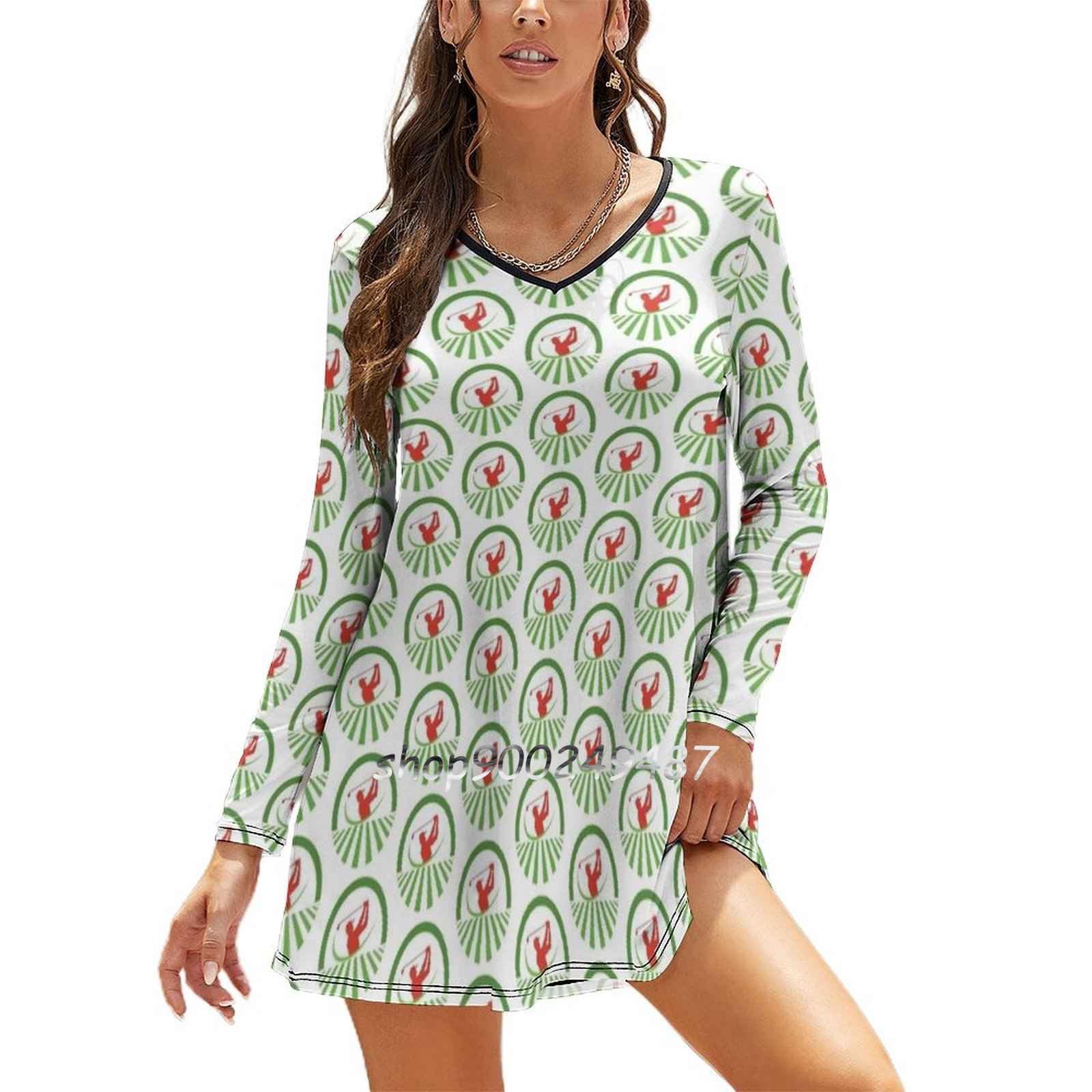 2025 Golf Sweetheart Knot Flared Dress Fashion Design Large Size Loose ...