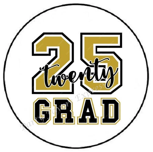 2025 Grad Graduation Varsity Stickers Party Favors Phone Decal Water ...