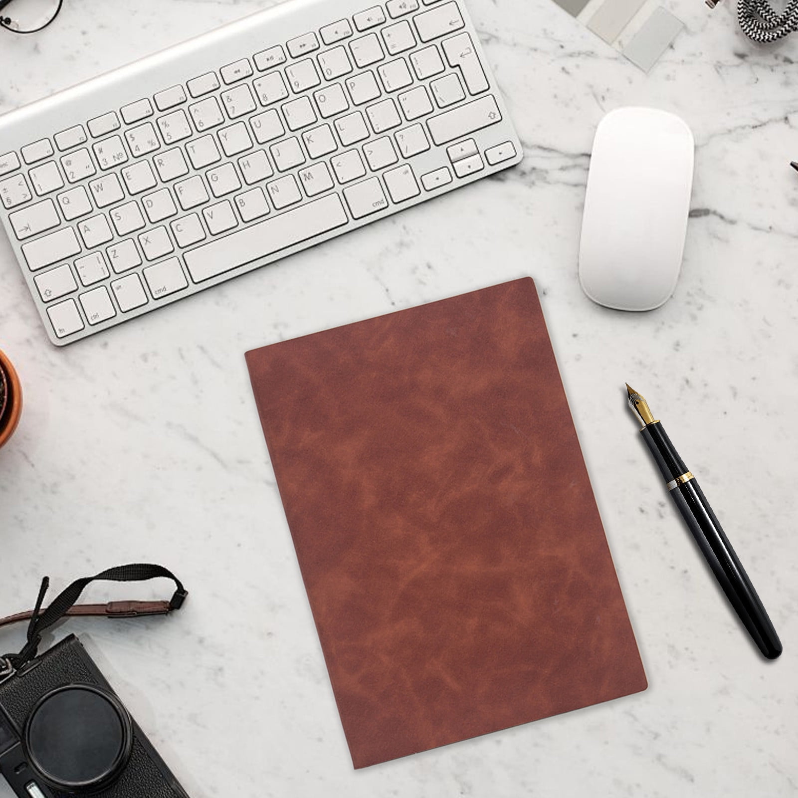 2025 Gradient Leather Planner Notebook | Imitation Leather Cover | 200 ...