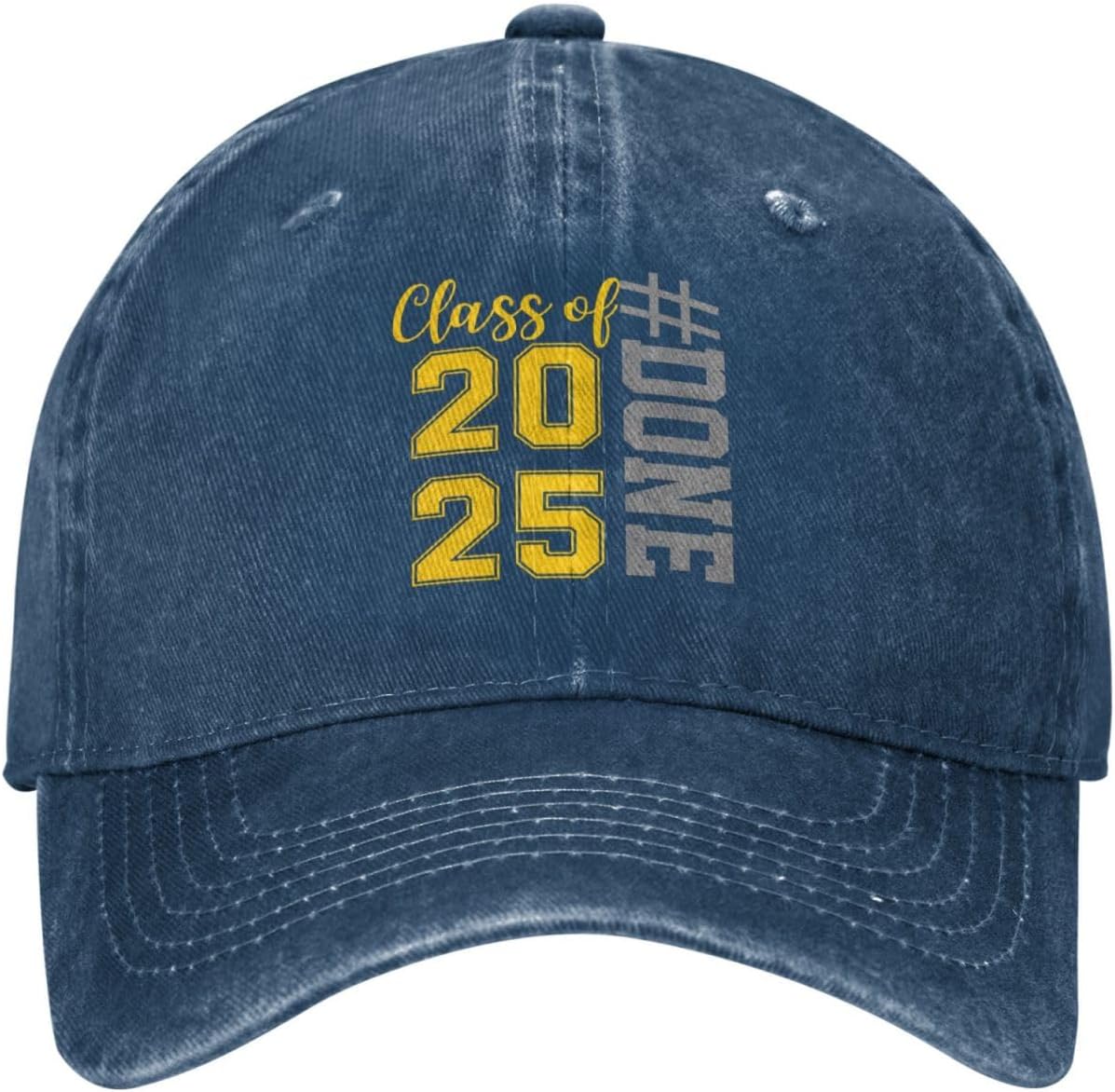 2025 Graduate Hat Done in Denim Perfect for High School Seniors ...