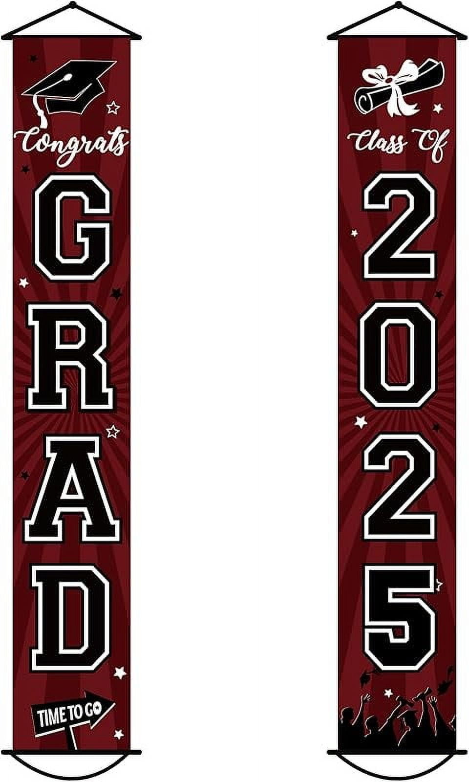 2025 Graduation Banner Class of 2025 Congrats Grad Porch Sign Party ...