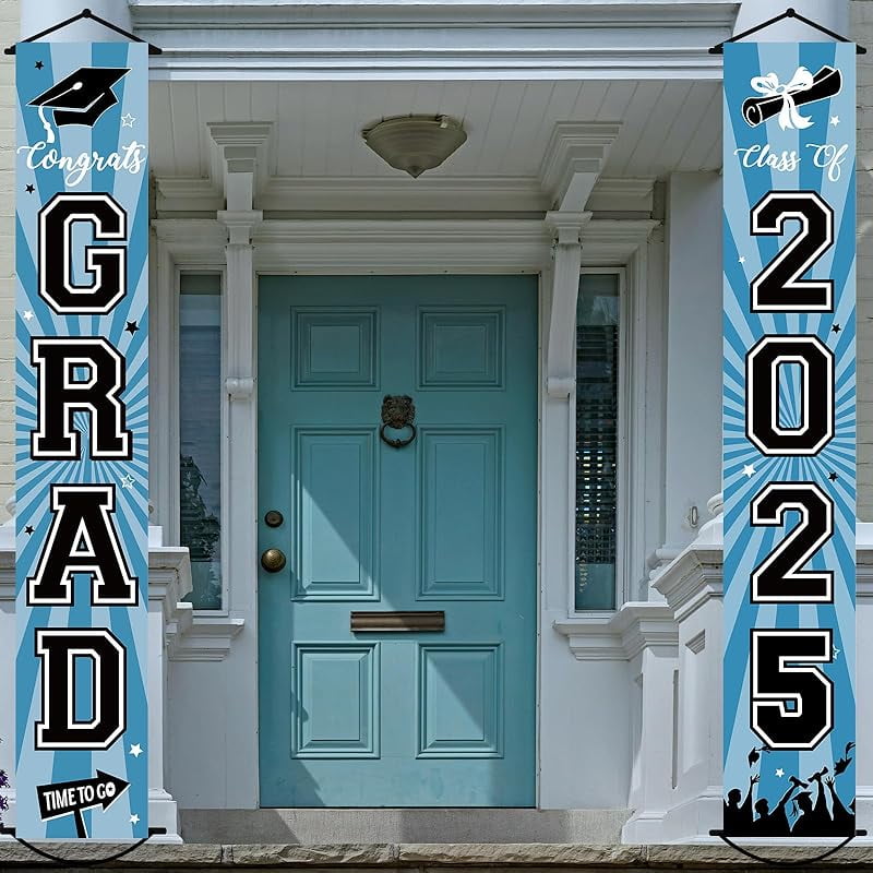 2025 Graduation Banner Class of 2025 Congrats Grad Porch Sign Party ...