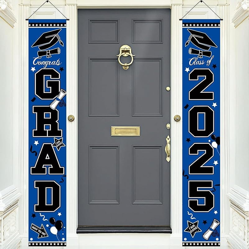 2025 Graduation Banner Decorations, Graduate Porch Sign Banner for ...