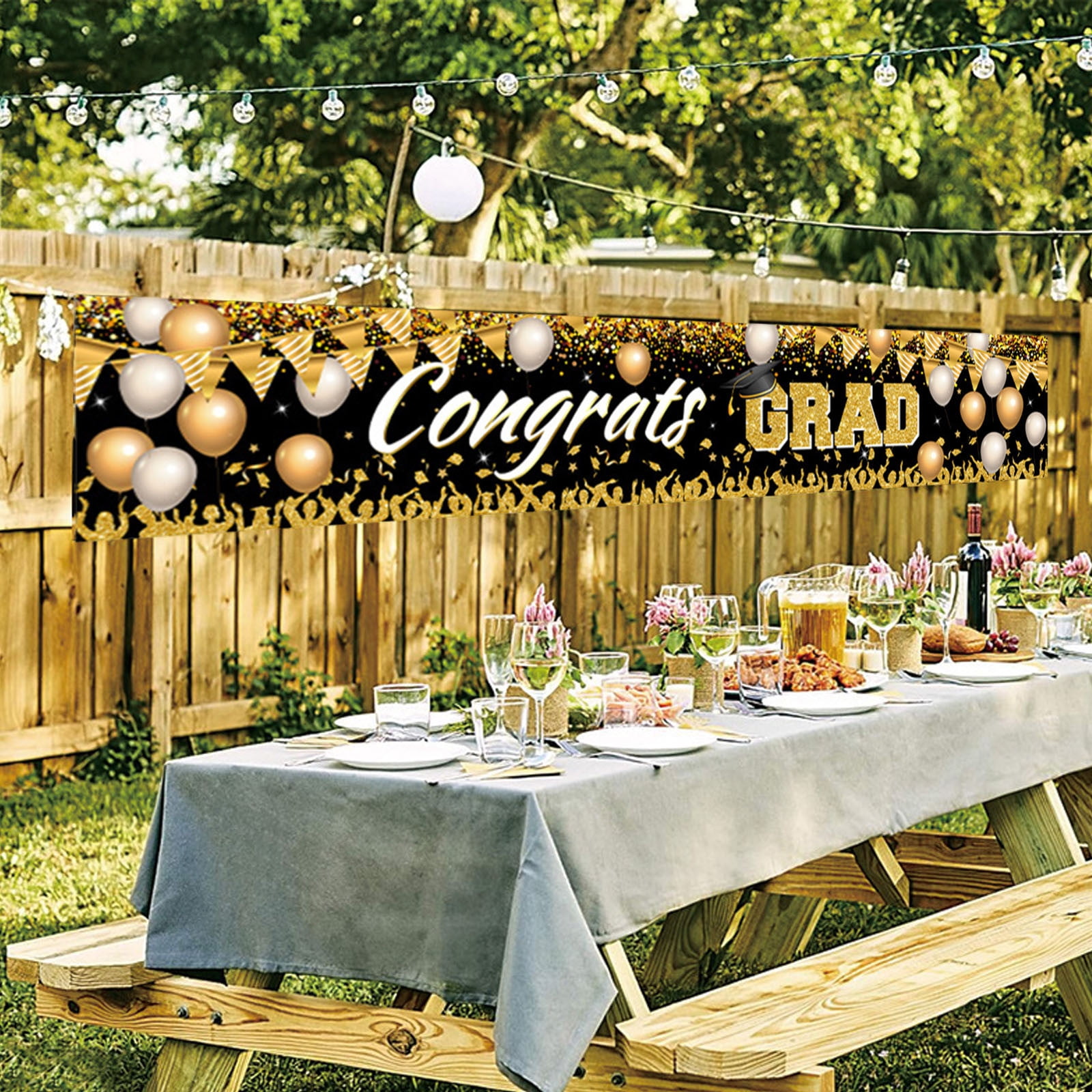 2025 Graduation Banners Graduation Decorations Party Supplies Personalized Congrats Grad Banner ...