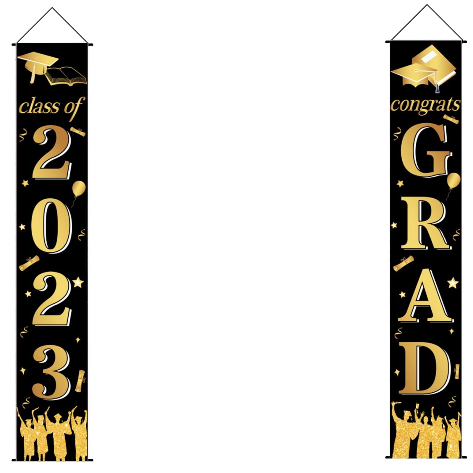 2025 Graduation Banners Hanging Flags Porch Sign Class Of 2025 ...