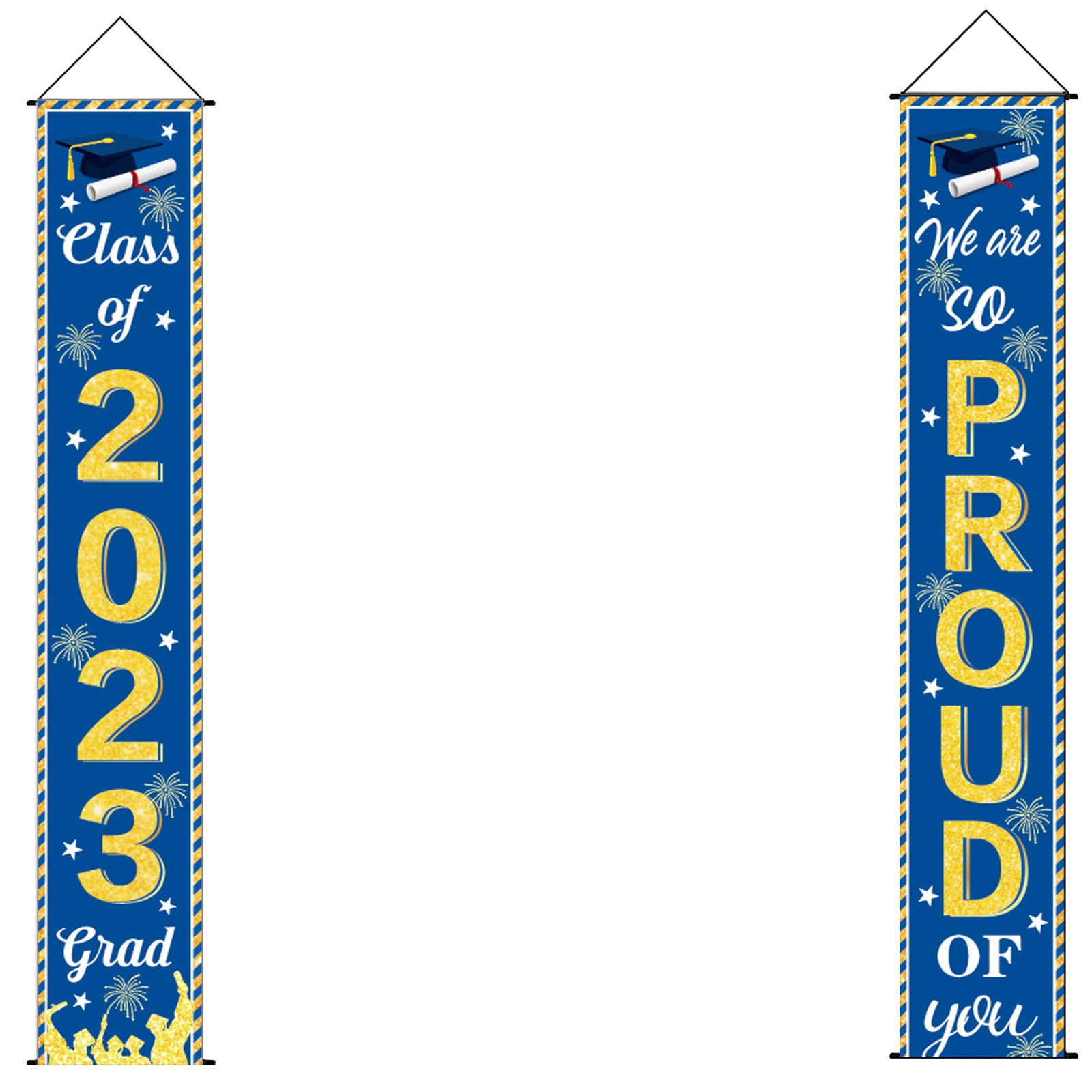 2025 Graduation Banners Hanging Flags Porch Sign Class Of 2025 ...