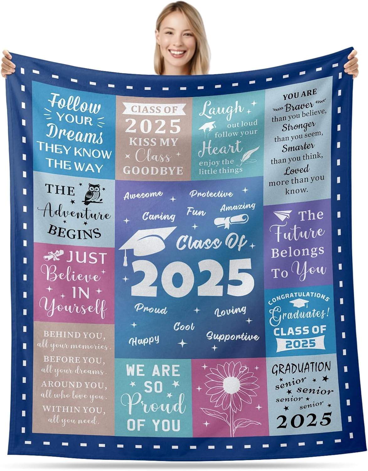 2025 Graduation Blankets for Her Him High School Seniors Gifts for ...