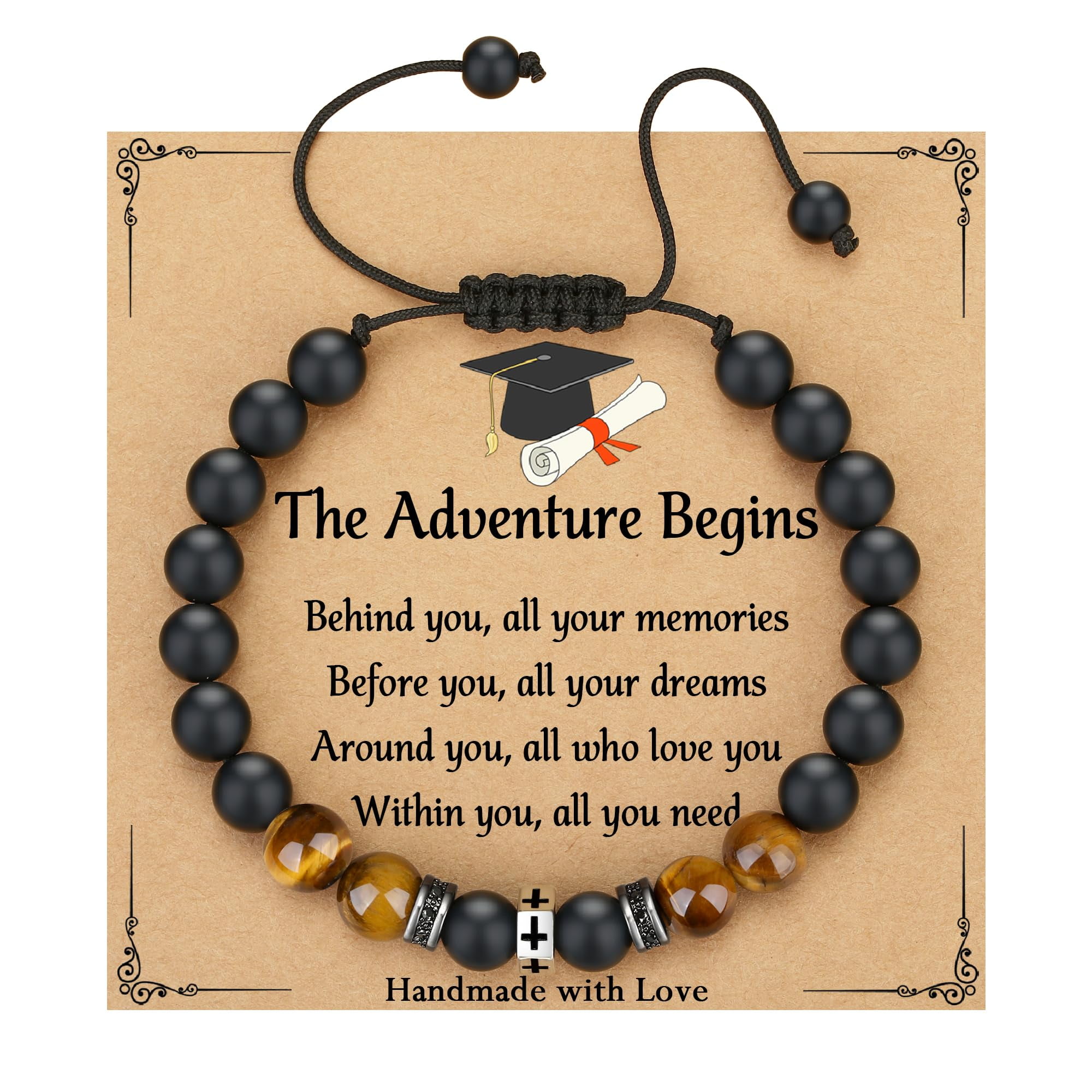 2025 Graduation Bracelet for Men - High School College Gift Set with ...