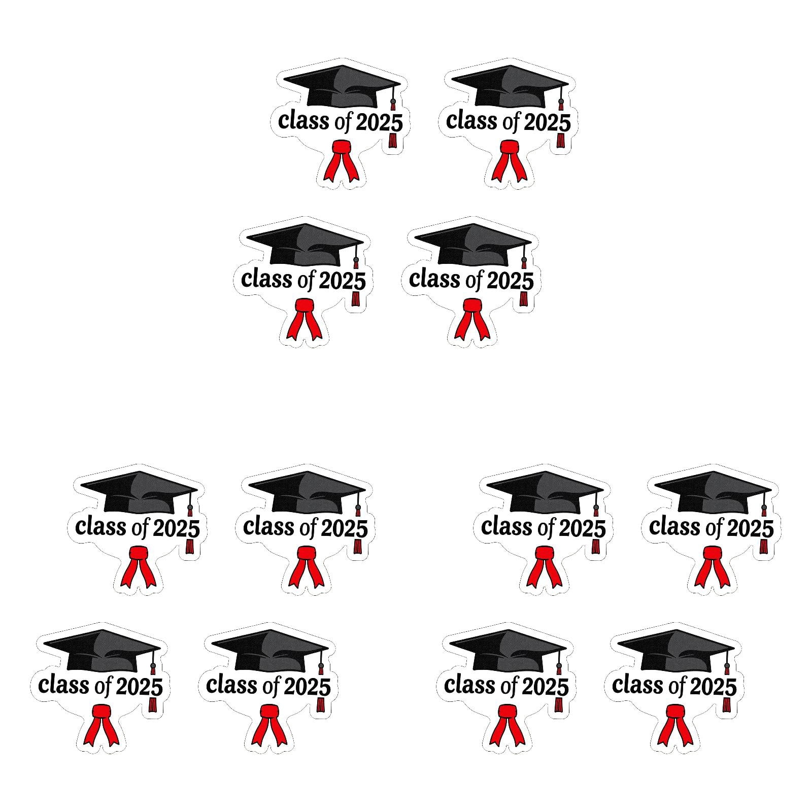 2025 Graduation Cap Stickers 2.4'' Graduation Decals Class Of 2025 ...