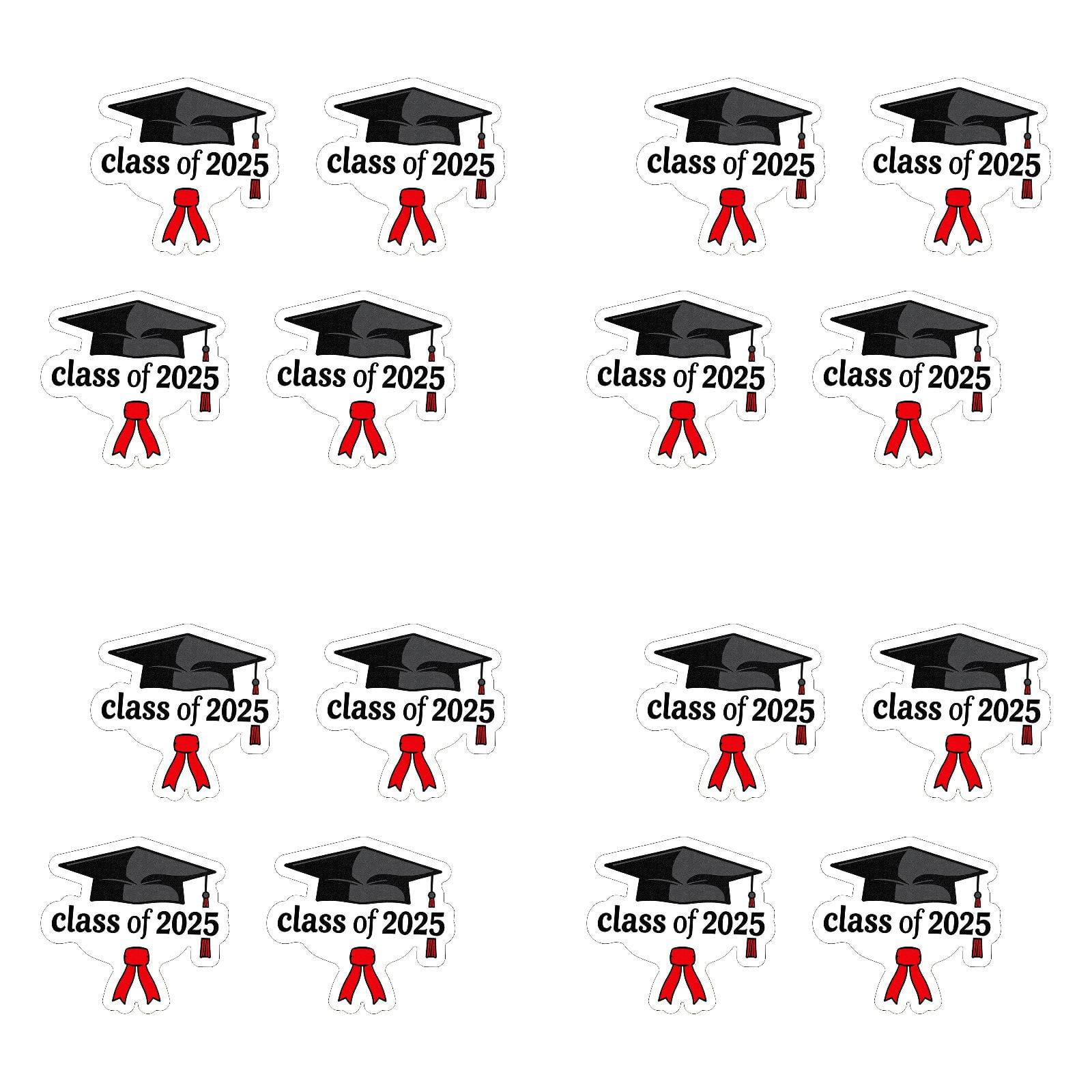 2025 Graduation Cap Stickers 2.4'' Graduation Decals Class Of 2025 ...