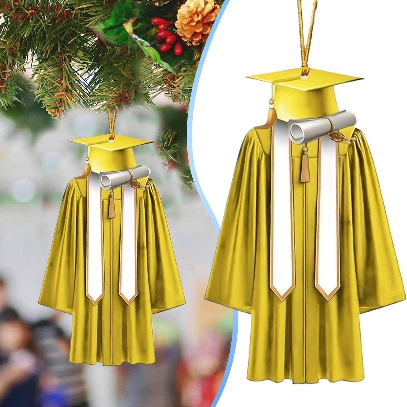 2025 Graduation Clothing Decoration Pendant Yellow, 2D Flatten Acrylic ...