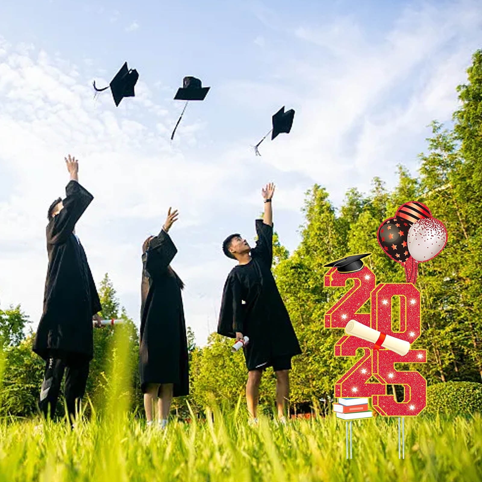 2025 Graduation Decorations 37Inch Large Grad Yard Sign with Name ...