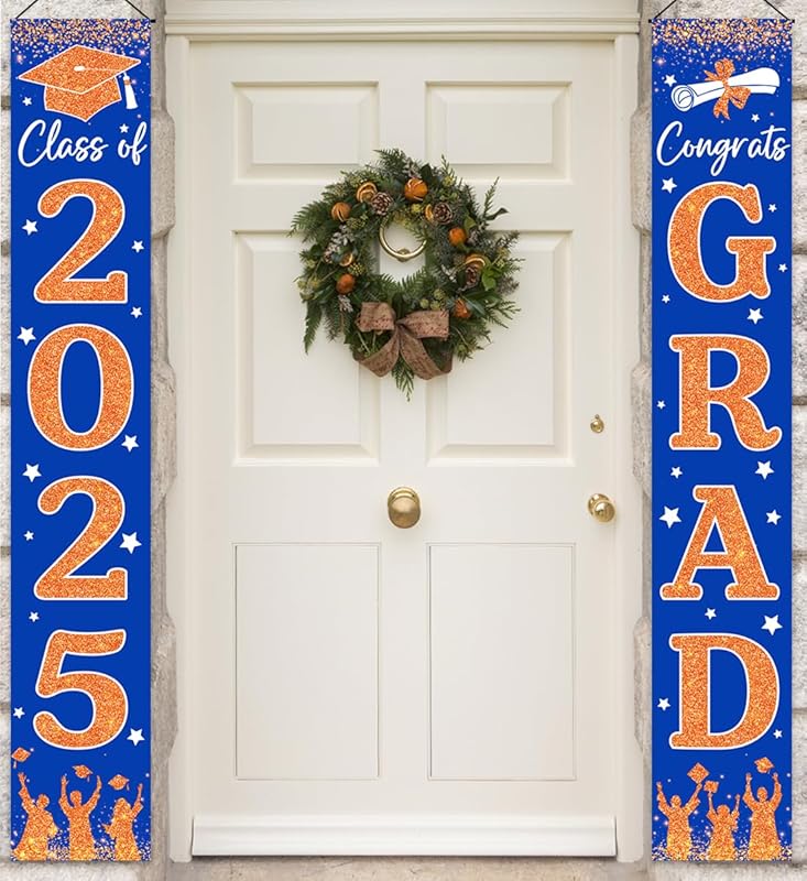 2025 Graduation Decorations-Class of 2025 Porch Sign Banner,Congrats ...
