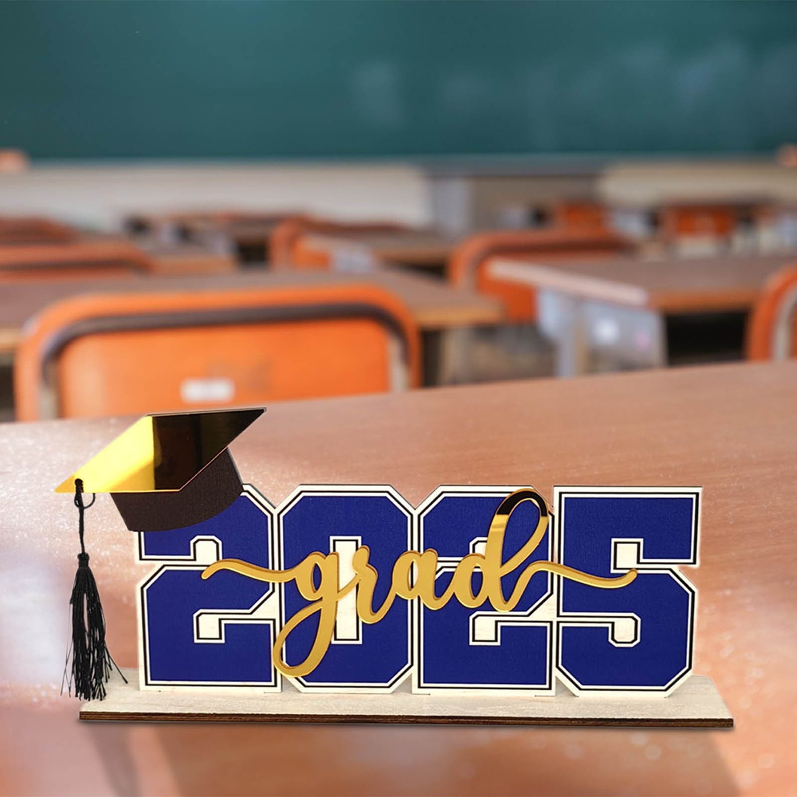 2025 Graduation Decorations, Wooden Desktop Ornaments, Class of 2025 ...