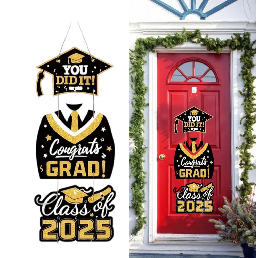 2025 Graduation Door Decorations Door Signs Congrats Grad Class of 2025 ...