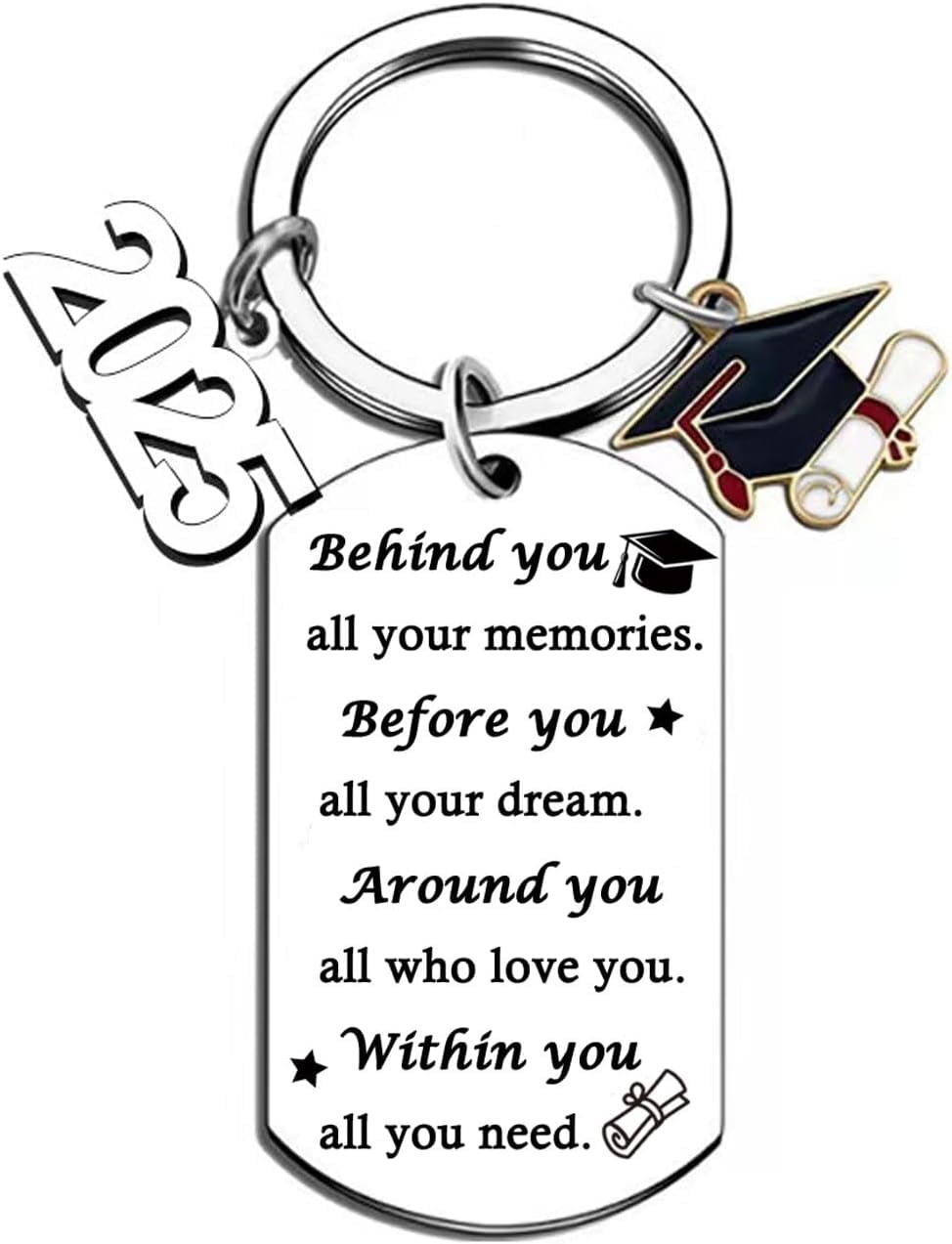 2025 Graduation Gift for Her His Class 2025 Graduation Keychain College ...