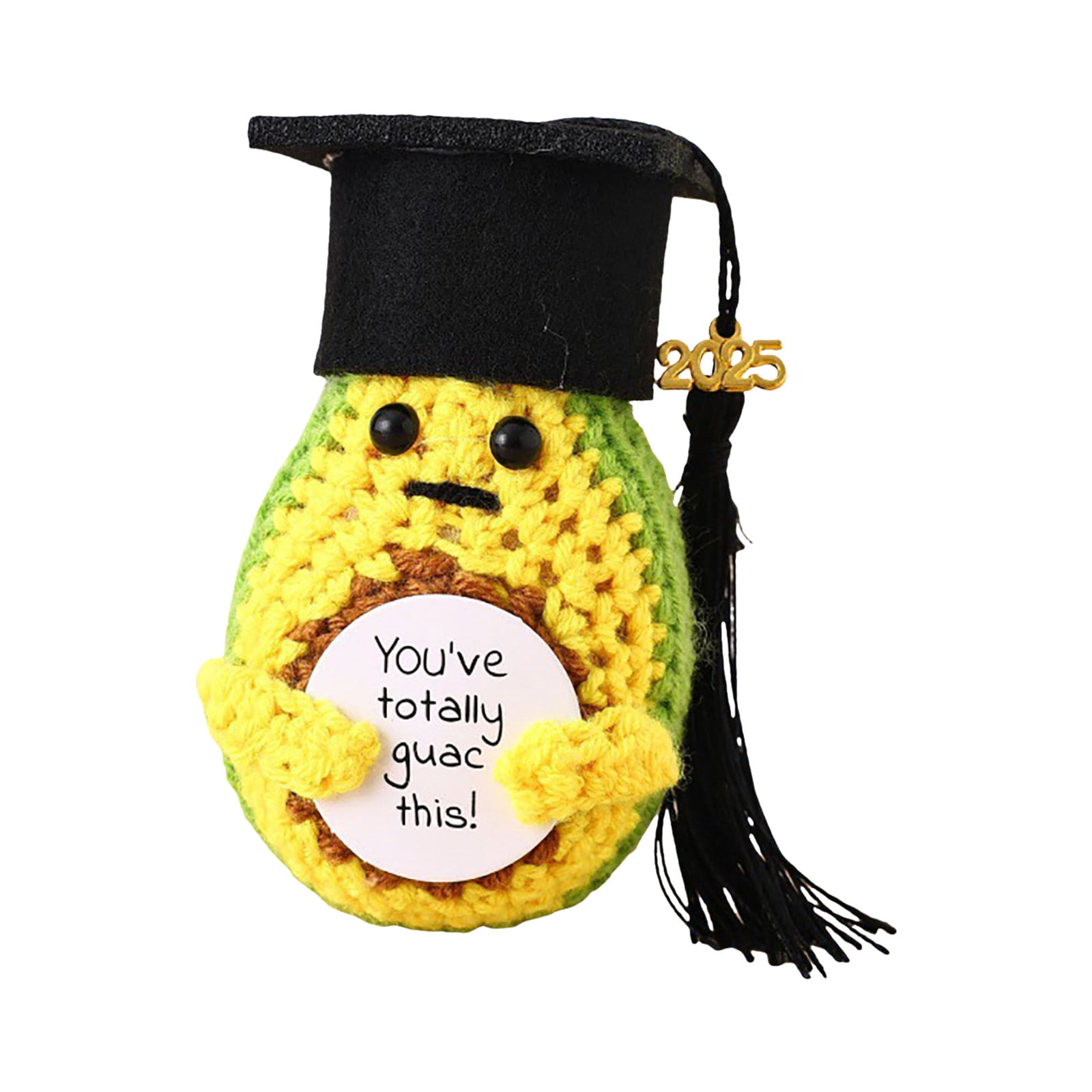 2025 Graduation Gift Handmade Crochet Emotional Support Pickle Doll ...