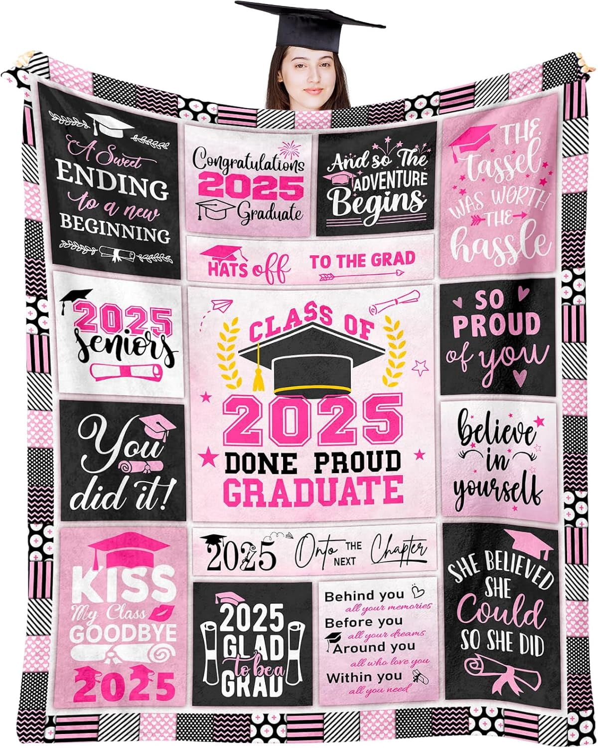 2025 Graduation Gifts Blanket, Graduation Gifts for Women/Her/Girls ...
